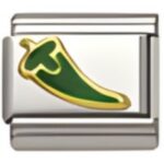 Green Chili Pepper Italian Charm - Affordable Charms